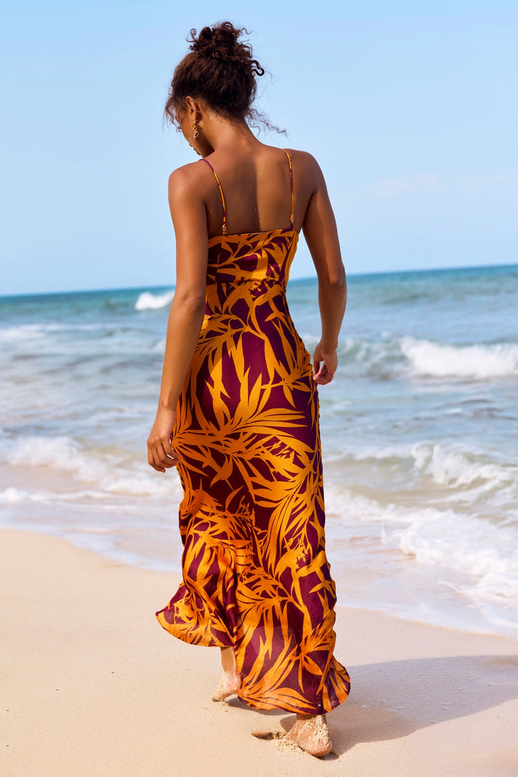 May In A Mood Maxi Dress - Mustard Multi DRESSES Sage and Paije