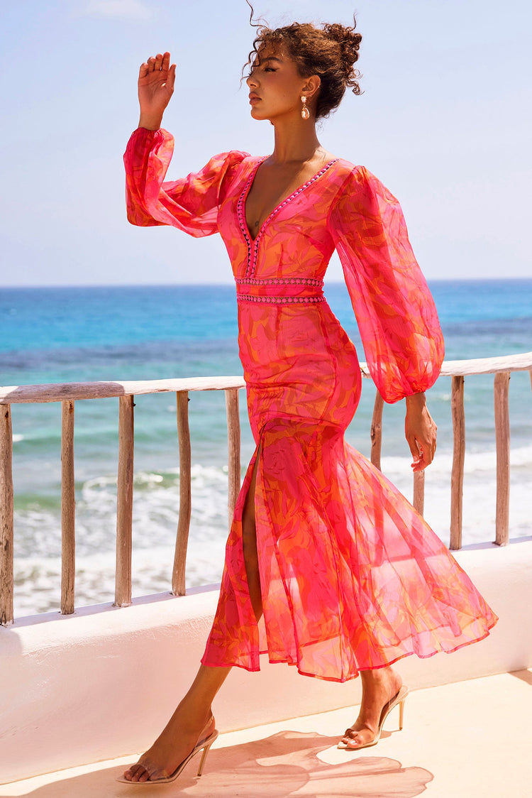 Shea Maxi Dress - Red DRESSES Sage and Paije